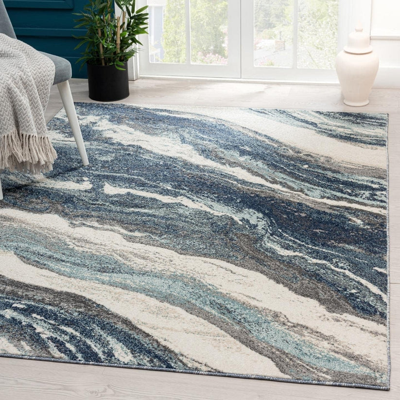 Ishro Home Premium Italian Carpets for Living Room/Bedroom/Home, Water